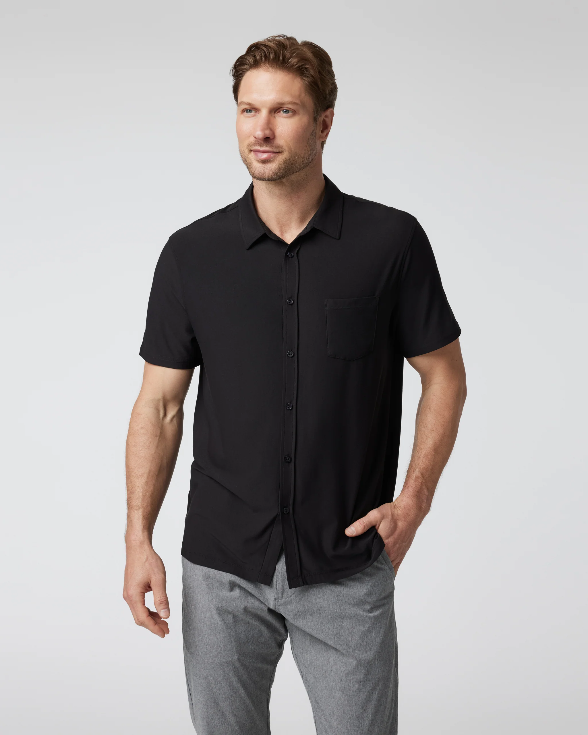 Short Sleeve Strato Button Down - Athletic Clothing & Activewear ...